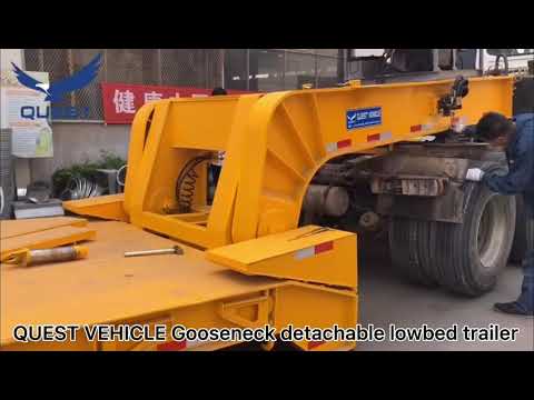 Gooseneck Detachable Lowbed Trailer for sale | gooseneck Trailer | QUEST VEHICLE Equipment