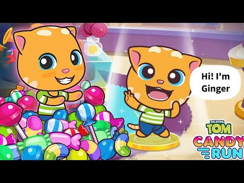 Talking Tom Candy Run Skater Ginger vs Roy Raccoon Gameplay Android ios ...