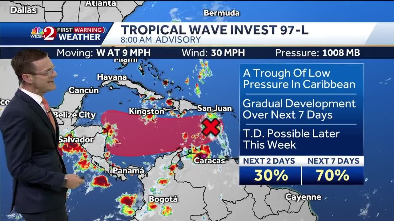 National Hurricane Center tracking area of interest - YouTube