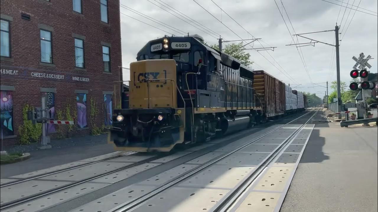 CSX GP40-2 #4405 Conrail Shared Assets WPSA-31 Red Bank NJ - YouTube