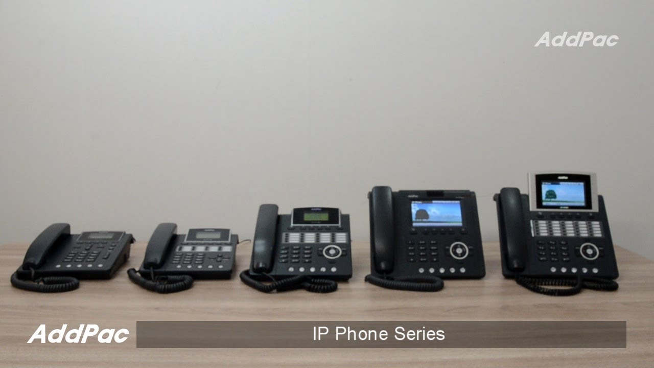 AddPac IP Phone Series(애드팍 IP 전화기 제품군 소개) - YouTube