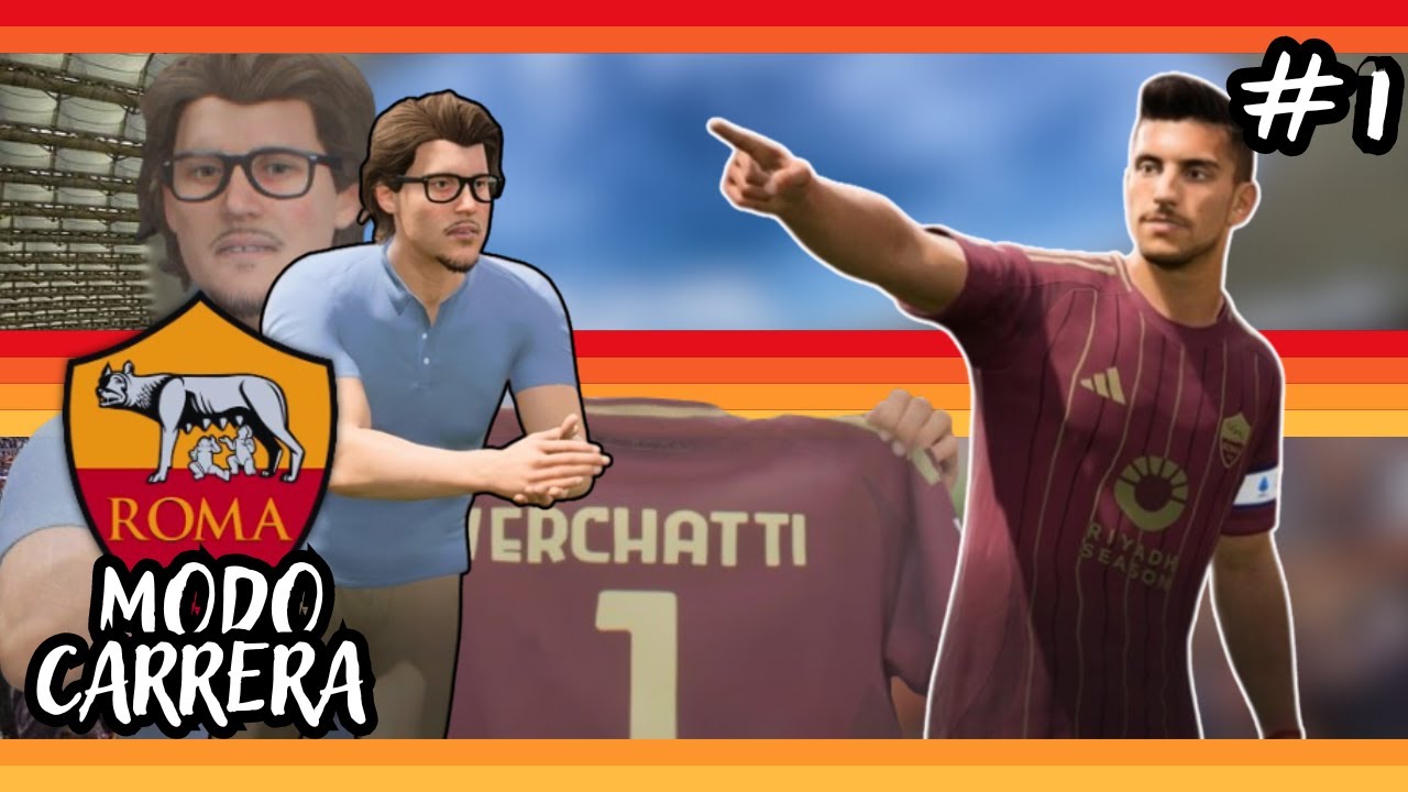 ARRANCA EL NUEVO AS ROMA 🐺⚽ - MODO CARRERA AS ROMA FC25 👔 - #1 - YouTube