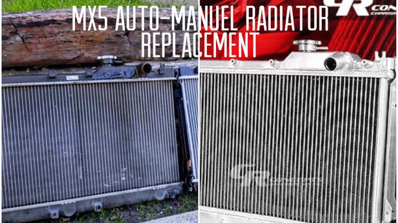 Convert Manual Radiator for an Automatic Car (miata) - YouTube