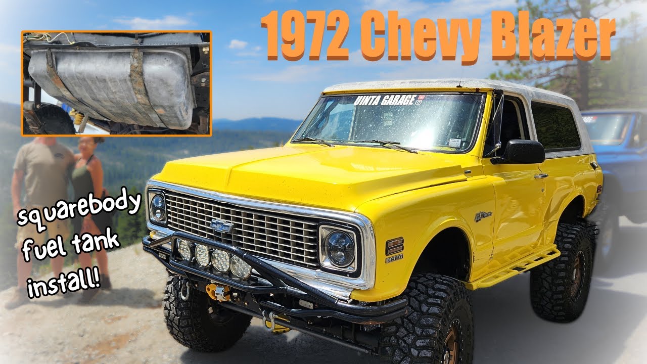 installing a Squarebody fuel tank in a 1st gen Blazer - YouTube