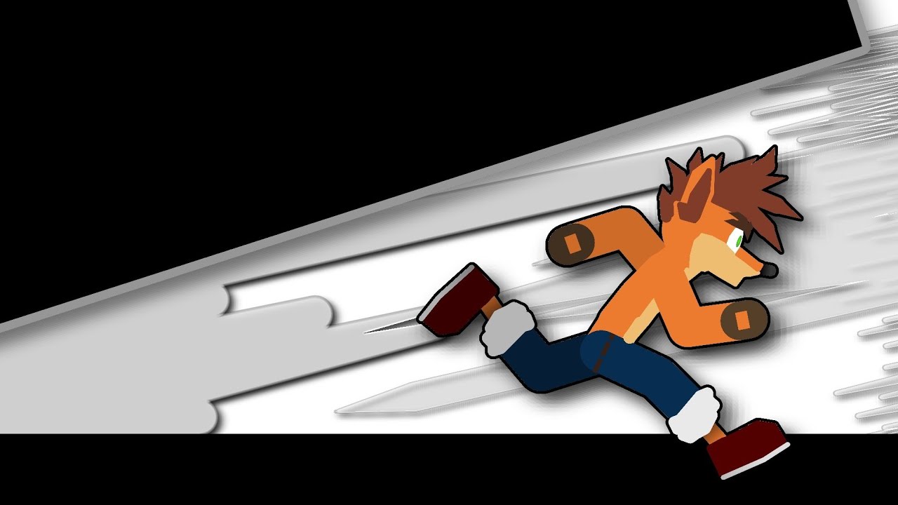 Crash Bandicoot Vs The Crusher: Stick Nodes Animation - YouTube