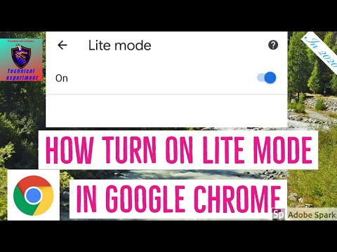 How to turn on lite mode in google chrome. In 2020 - YouTube