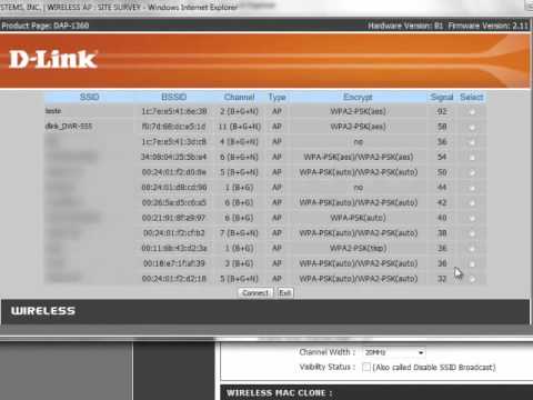 Tutorial - Configuração DAP-1360 D-Link - Wireless Client - Vista e ...