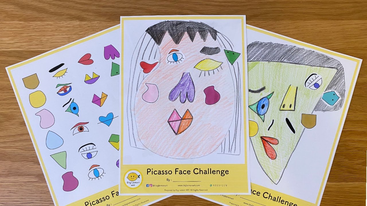 Picasso Face Challenge (Big Lemon eArt Learning) - YouTube