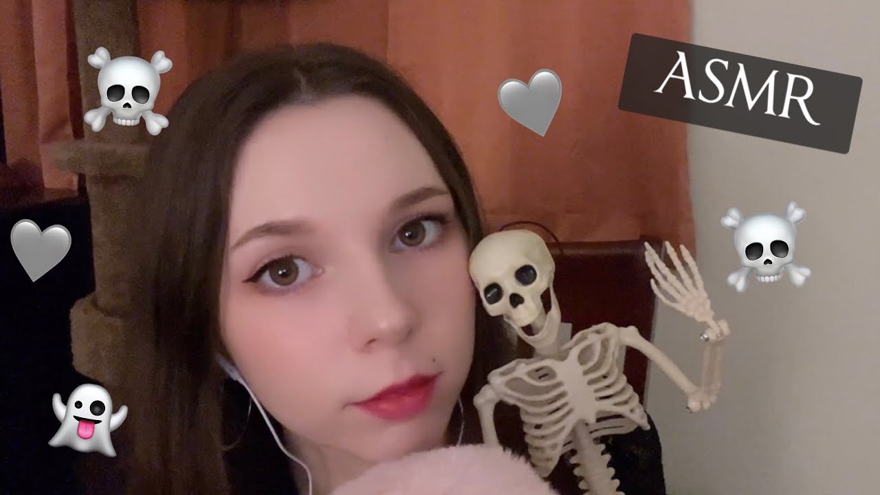 ASMR 💀🩻 Skeleton Friend Scratches Your Scalp (it's his first time trying ASMR)┊No Talking, Rough ...