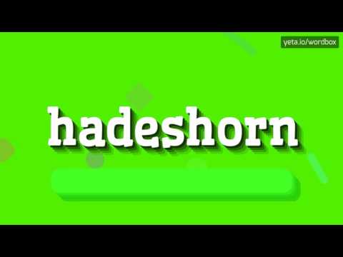 HADESHORN - HOW TO PRONOUNCE IT!? - YouTube