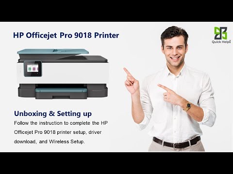 HP Officejet Pro 9018 printer setup | Unbox HP Officejet Pro 9018 ...