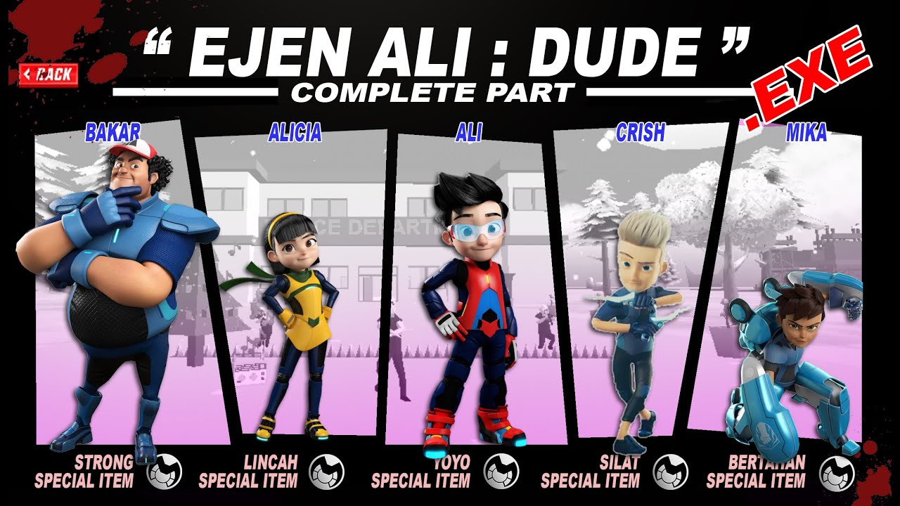 FANMADE | EJEN ALI ALICIA CHRIS MIKA BAKAR BERAKSI DI DUNIA DUDE - YouTube