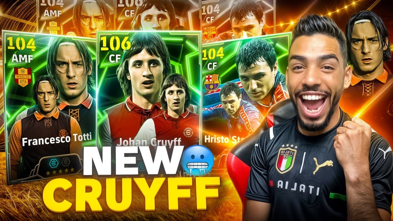 NEW J. CRUYFF 106 + TOTTI PACK OPENING + GAMEPLAY 🔥 eFootball 25 mobile ...