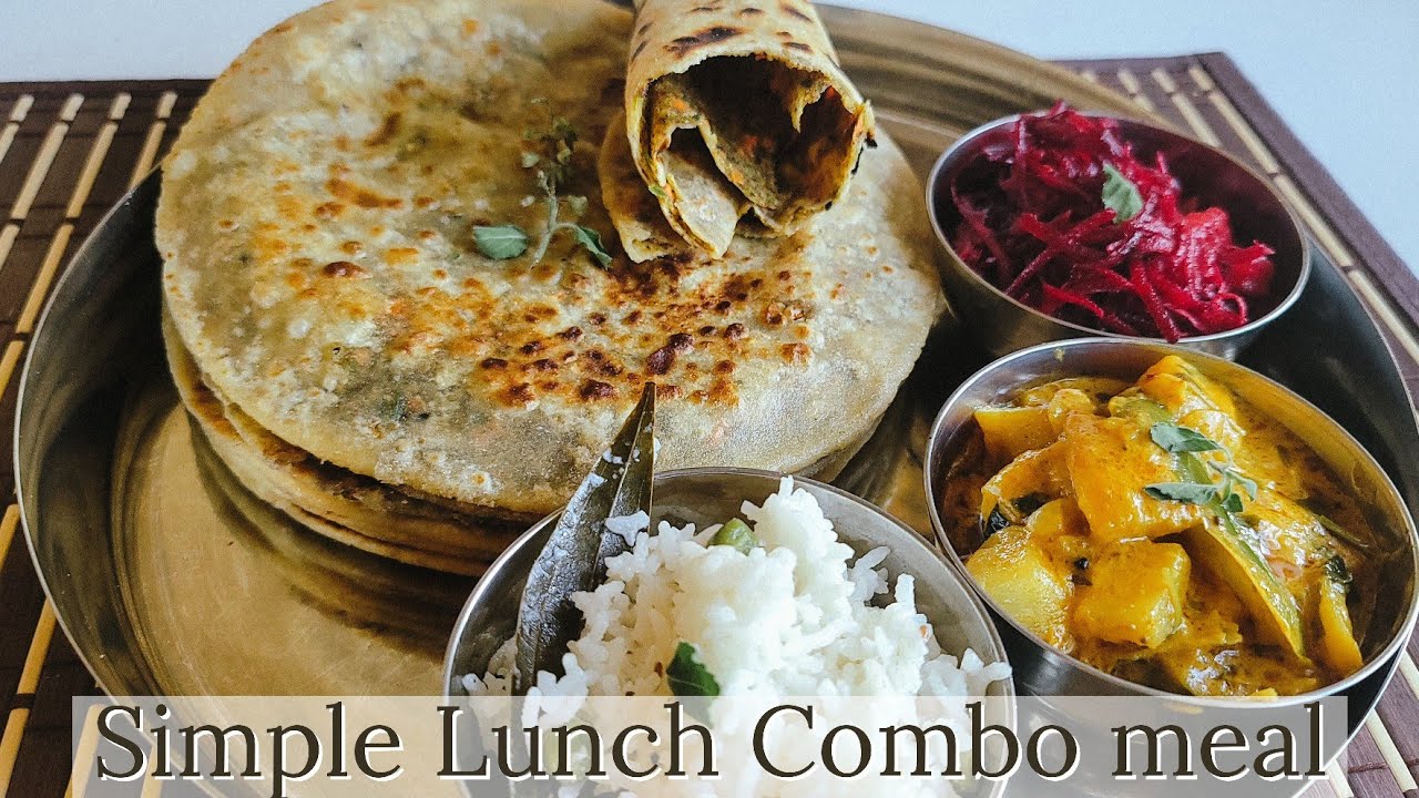 Simple Lunch Combo Meal | lunch meal | Krsnatarian - YouTube