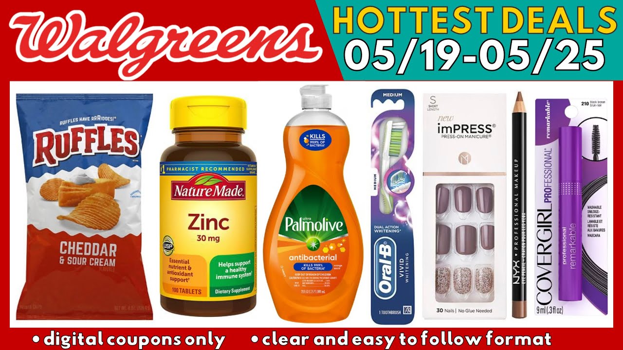 💁🏻‍♀️ WALGREENS Hot Deals This Week 05/19-05/25 | Digital Coupons Only ...