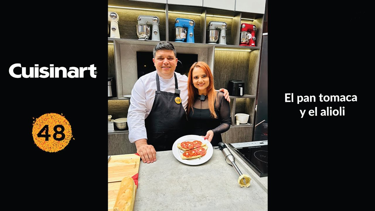 Cuisinart y 48 Paellas presentan: el pan tomaca y el alioli - YouTube