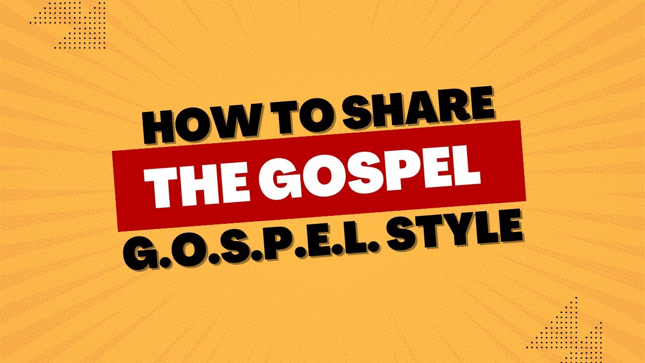 G.O.S.P.E.L. Acrostic Gospel Presentation | Acts Collective - YouTube