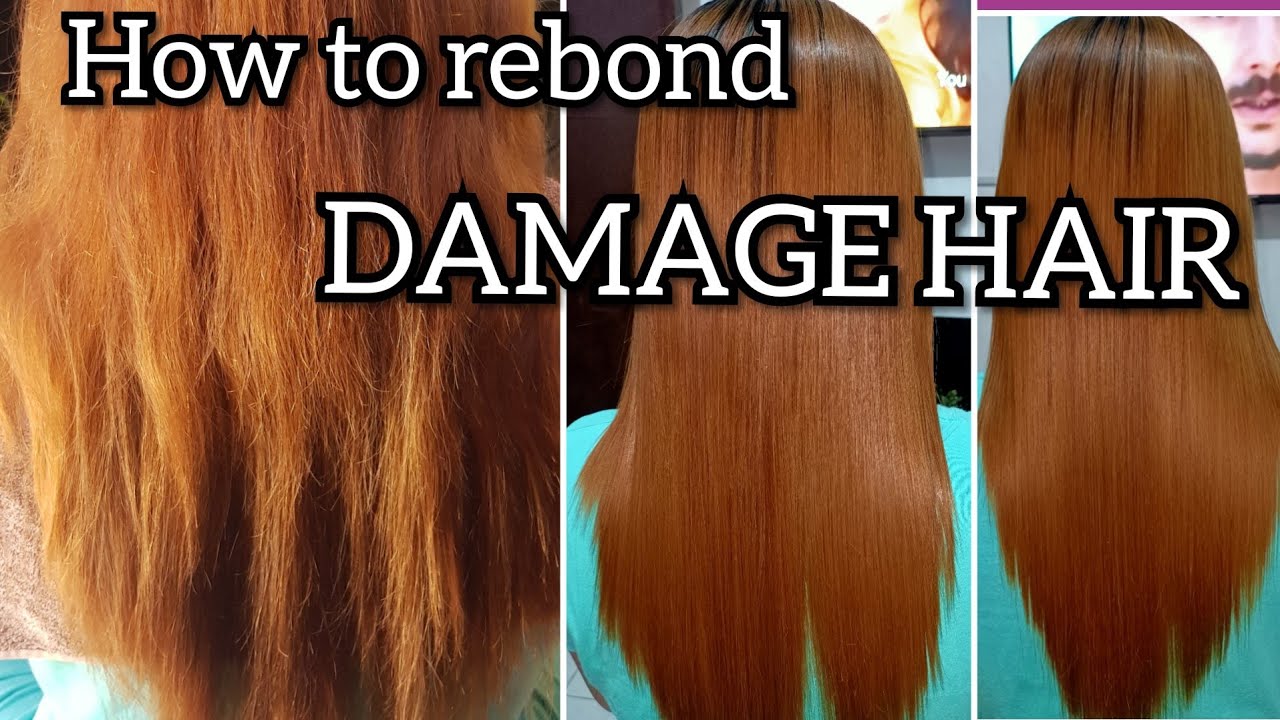 REBONDING SUPER COLORED HAIR(STEP BY STEP)2020 HAIR STYLE - YouTube