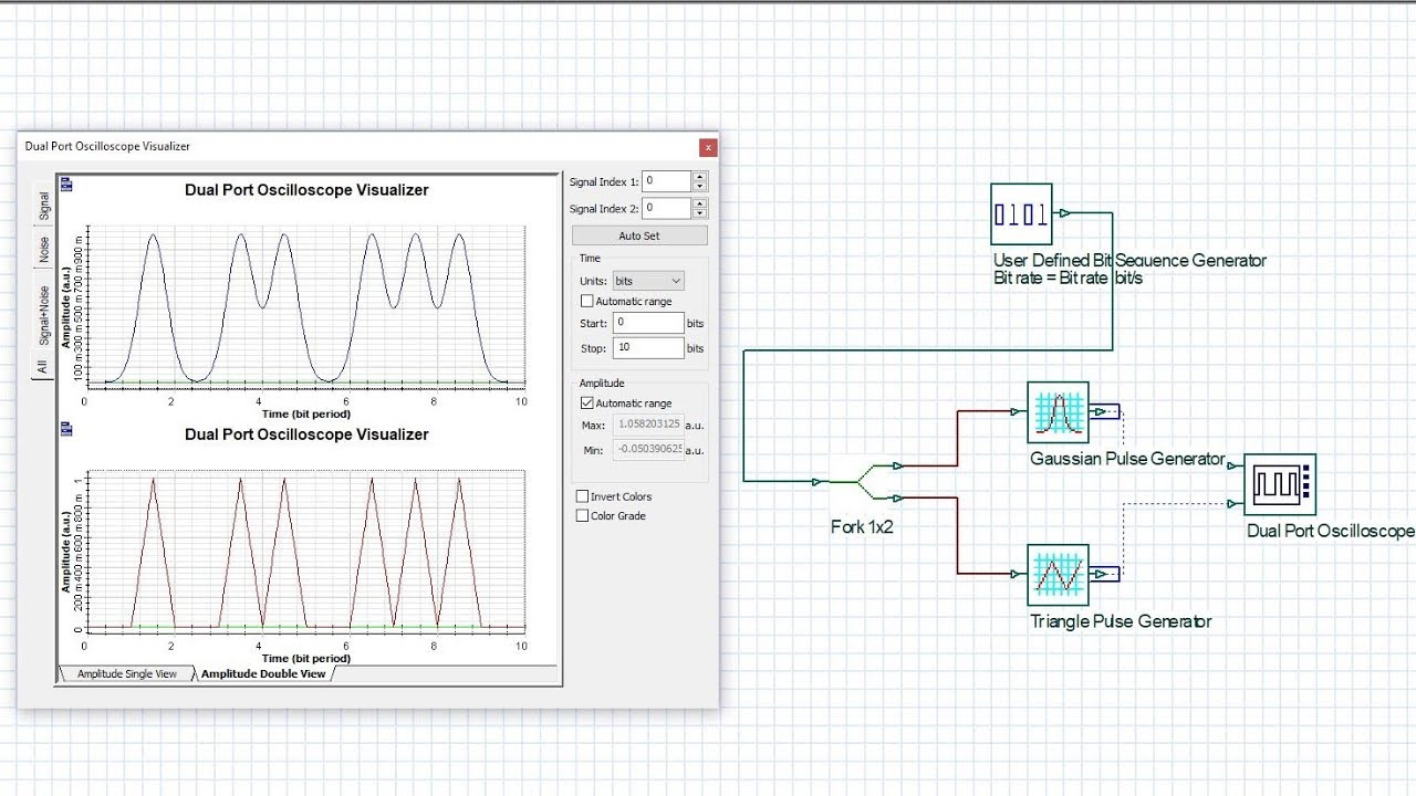 How To Setup The Triangle Pulse Generator In Optisystem - YouTube