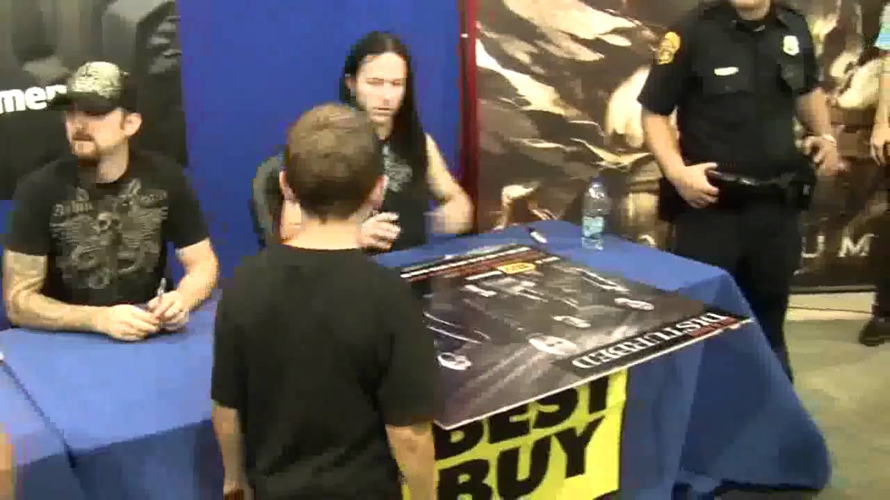 Disturbed Asylum Best Buy signing - YouTube