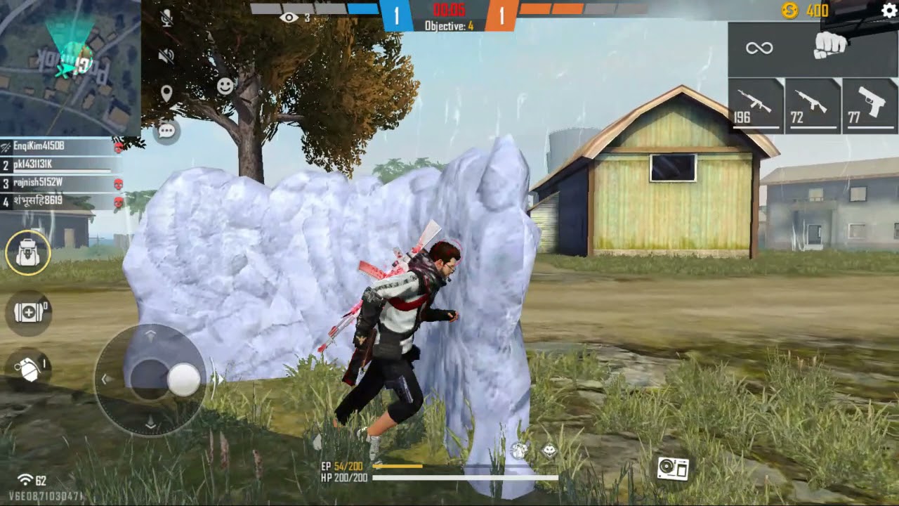 First time playing Free Fire on PC - YouTube