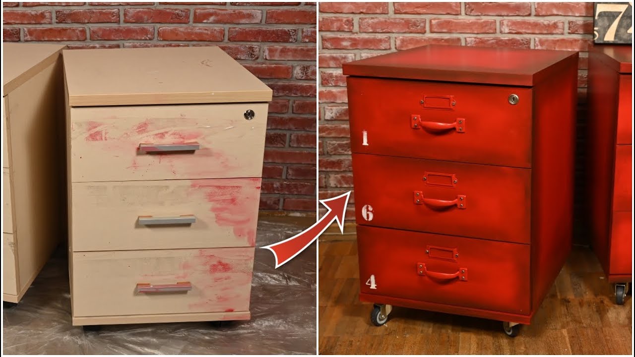 DIY File Cabinet Transformation / Thrift Flip - YouTube