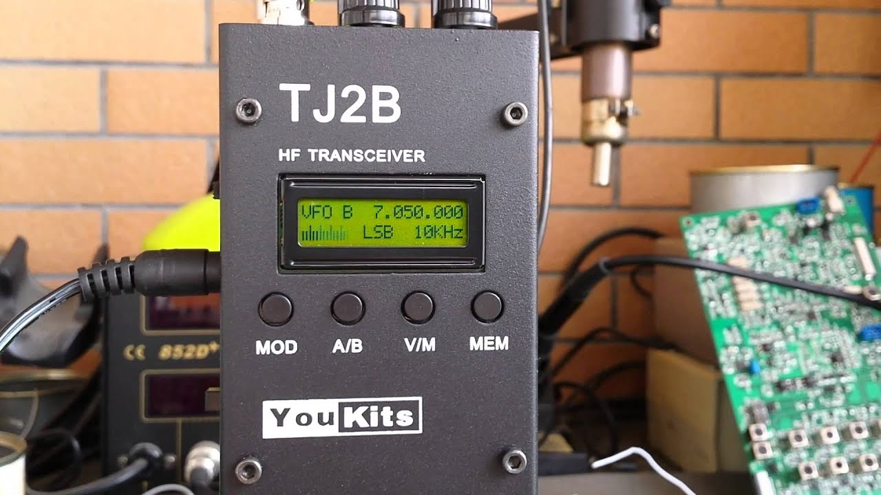 Youkits TJ2B handheld HF transceiver 2015 Version first RX - YouTube