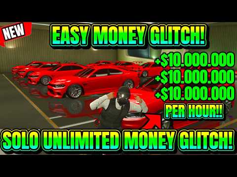 *AFTER PATCH* ✅EASY SOLO MONEY GLITCH IN GTA ONLINE! 10 MILLION PER HOUR! (UNLIMITED MONEY GLITCH)