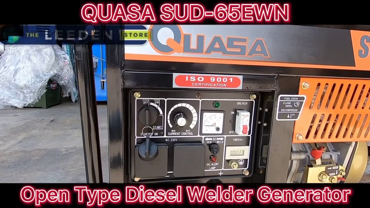 Quasa SUD-65 EWN Open Type Welding Generator - YouTube
