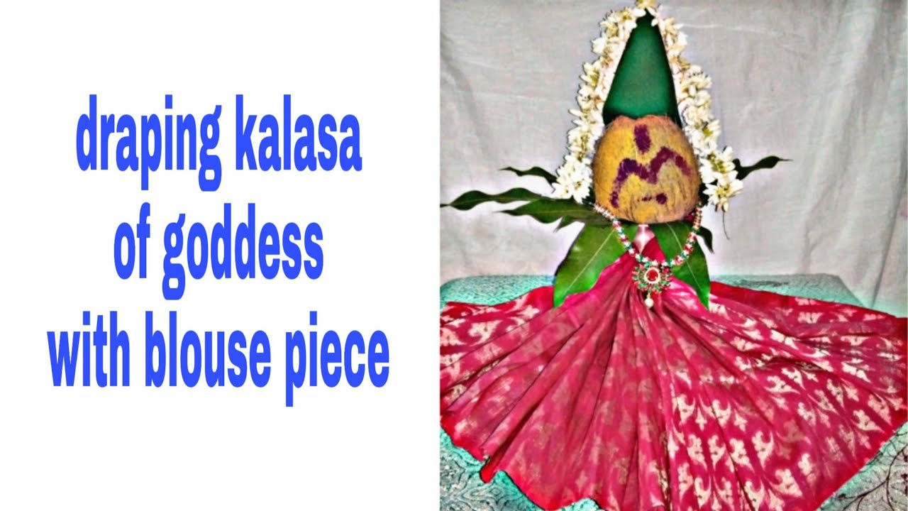 varalaxmi ammavari kalisham alankarana#kalisham alankarana blouse piece ...