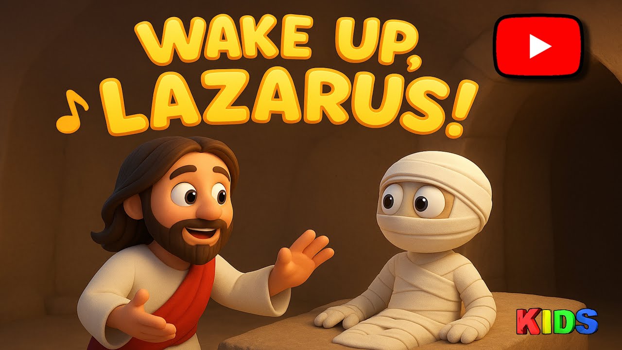 Wake Up, Lazarus! | Kids Bible Song about Jesus' Miracle, John 11 - YouTube