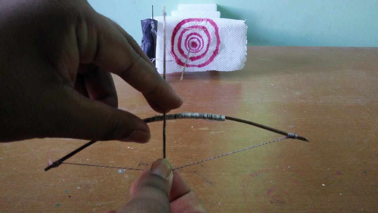 how to make mini bow and arrow|EASY BOW AND ARROW|DIY - YouTube