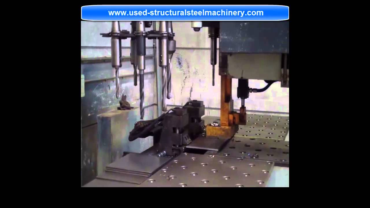 Ficep 401-8D CNC PLATE DRILLING MACHINE - YouTube