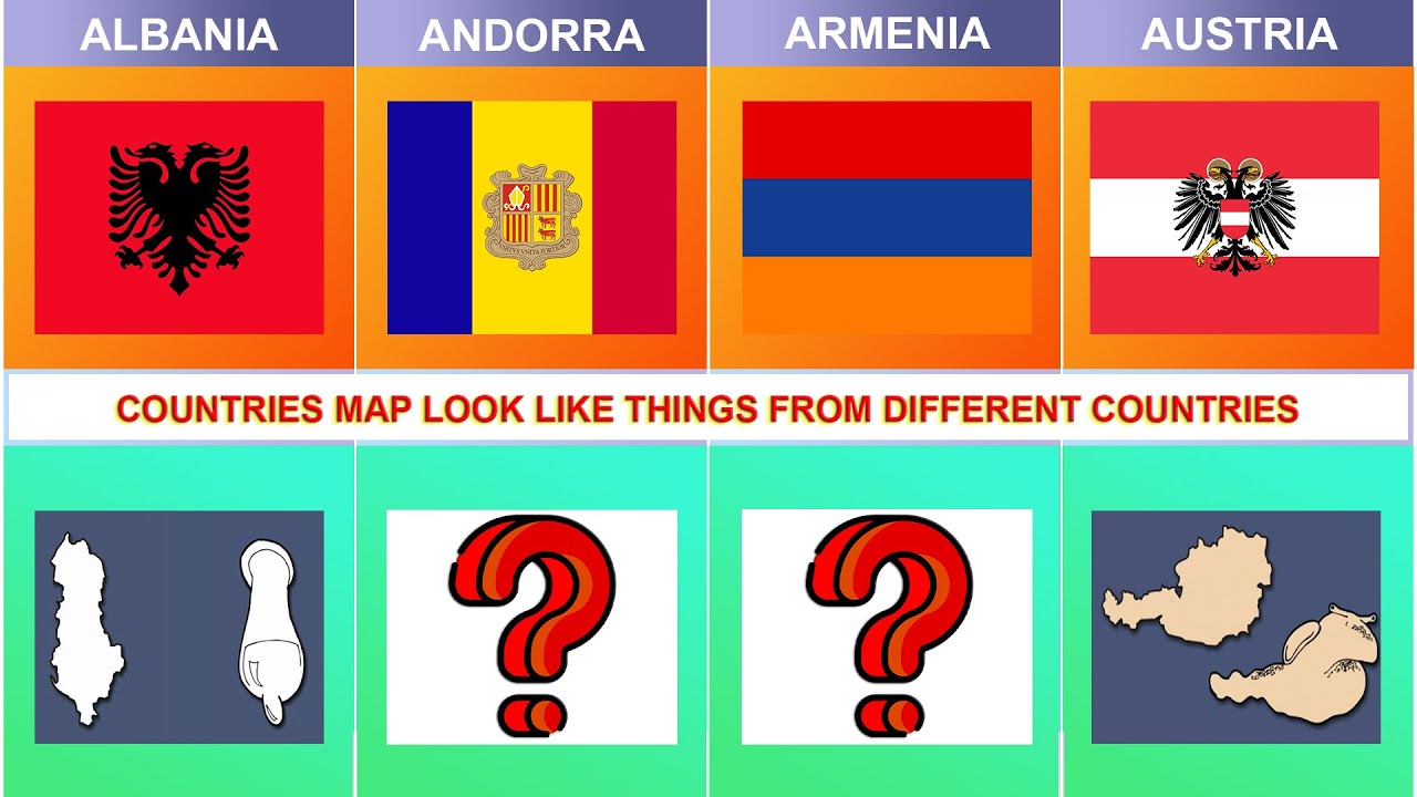 Coutries map look like things from different countries | Data Counter ...
