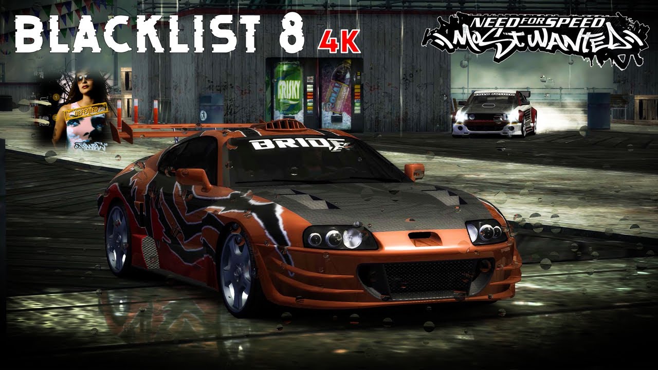 JADE BARRET - NFS Most Wanted Blacklist 8 Race Defeated - YouTube
