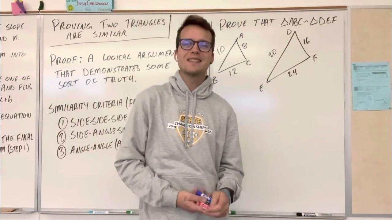 Proving Triangle Similarity using flowchart - YouTube