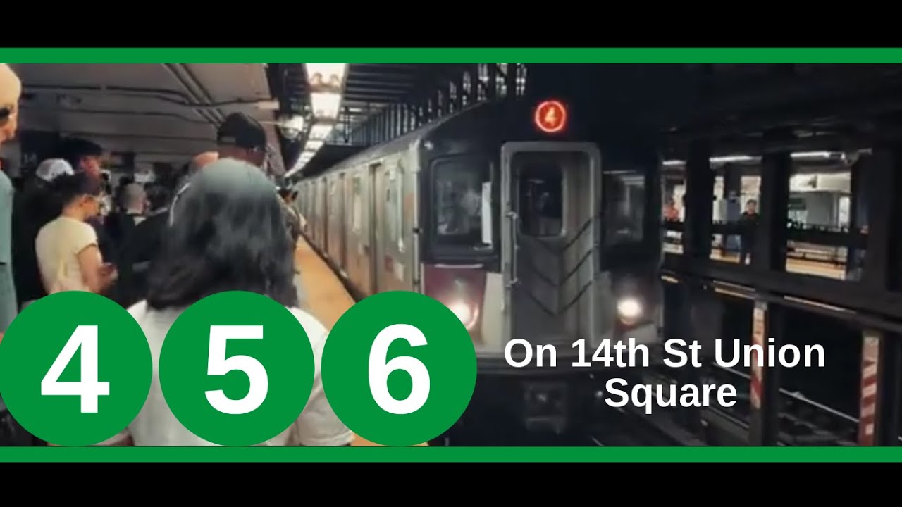 R142[A] (4) (5) And R62 (6) Trains At 14 St Union Square - YouTube