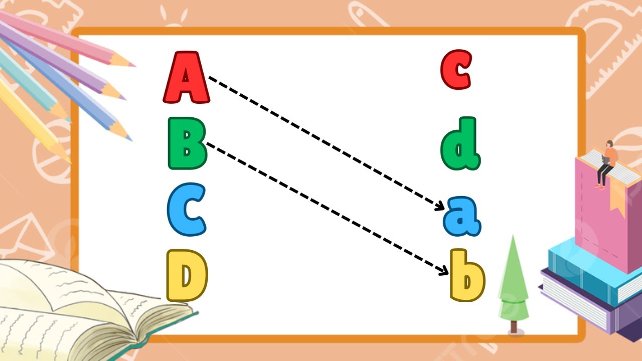 Match capital letters with small letters|lkg class english Worksheet ...