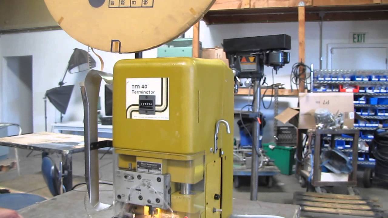 Molex TM40 Bench Terminal Crimper Press Crimping Machine - YouTube