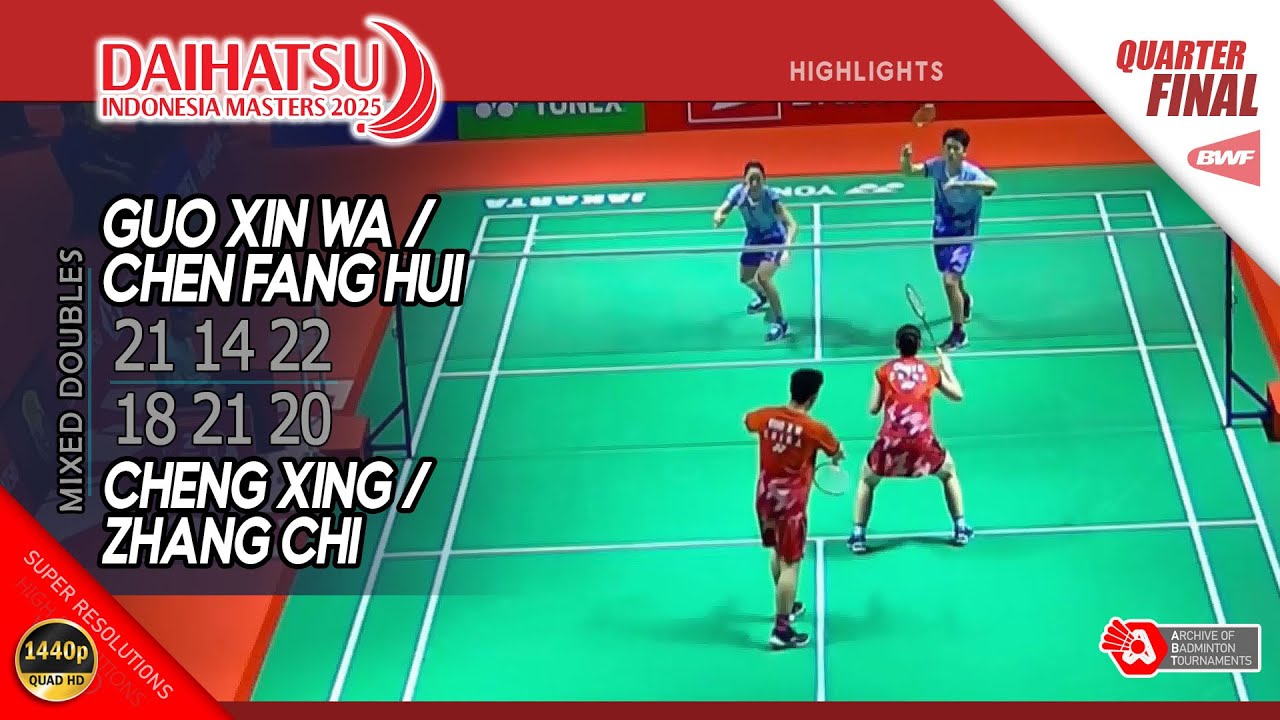 Cheng Xing / Zhang Chi vs Guo Xin Wa / Chen Fang Hui | Indonesia ...
