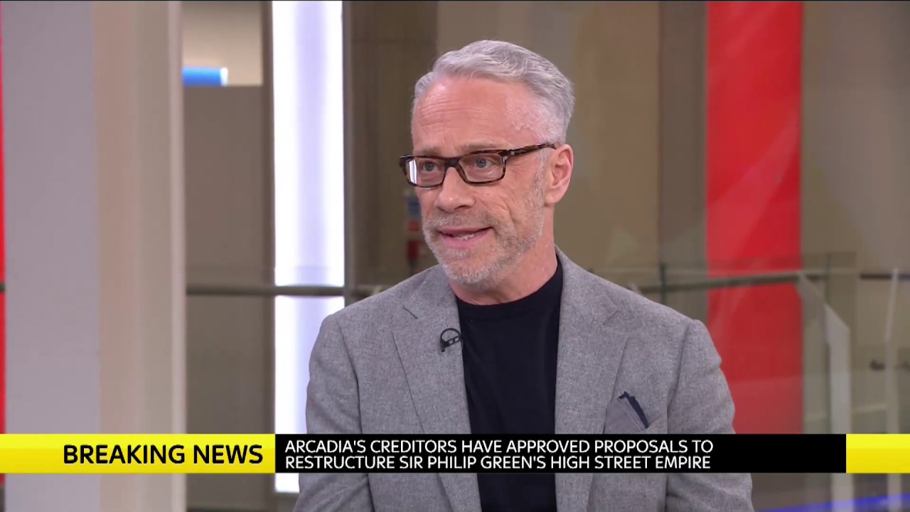 Martin Newman discusses Arcadia and the high street on Sky News - YouTube