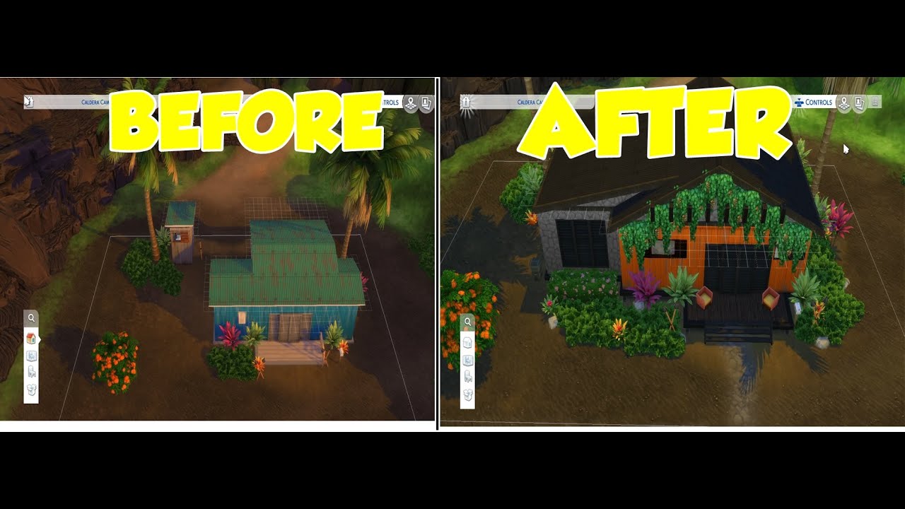 Sims 4: Caldera Camp Remodel Speed Build! - YouTube