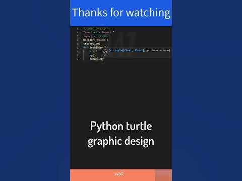 Python turtle graphic design #beginners #beginner #python #turtle #pythonprogramming #short # ...
