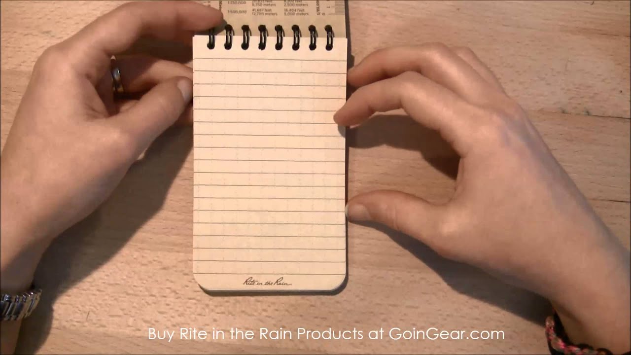 Rite in the Rain All-Weather Notebook Kit - YouTube