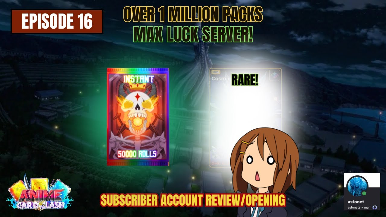 Opening 1 Million Packs in a MAX LUCK Server! – INSANE RESULTS! | Anime ...