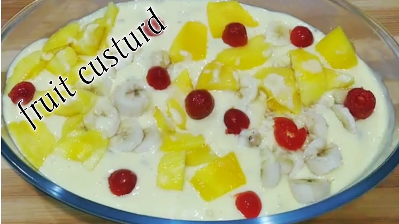 Fruit Custard Recipe| Fruit Custard Pudding~Dessert recipe - YouTube