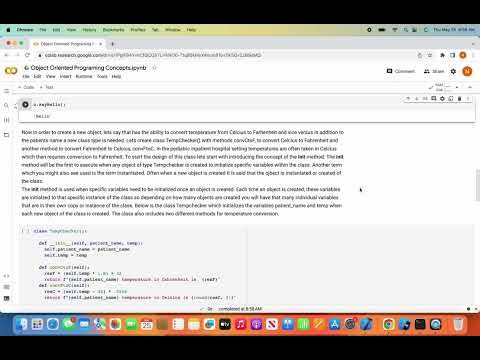 Lecture 8 Object Oriented Programming Concepts - YouTube