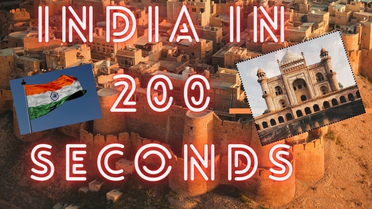 INDIA in 200 seconds - YouTube