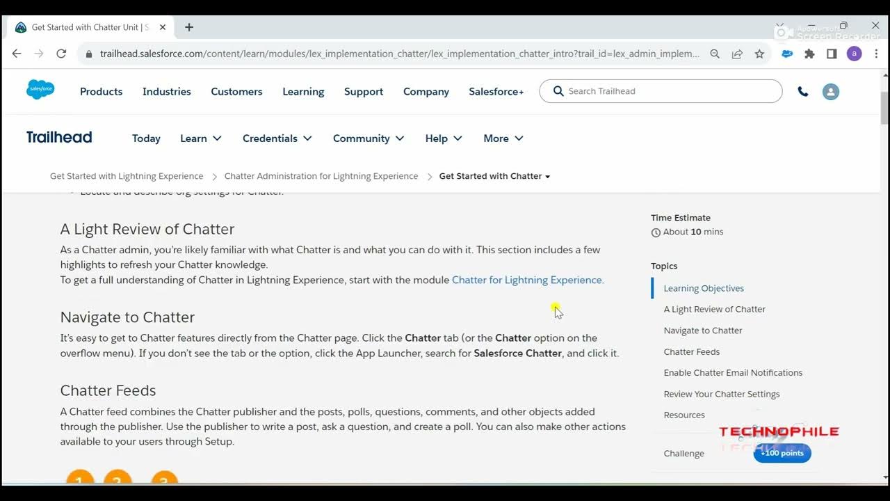 Salesforce Trailhead - Get Started with Chatter #salesforce #trailhead - YouTube