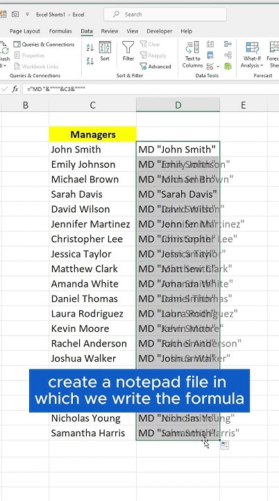 Create Folders from Excel list notepad 😀👌 | Excel Tips & Tricks - YouTube